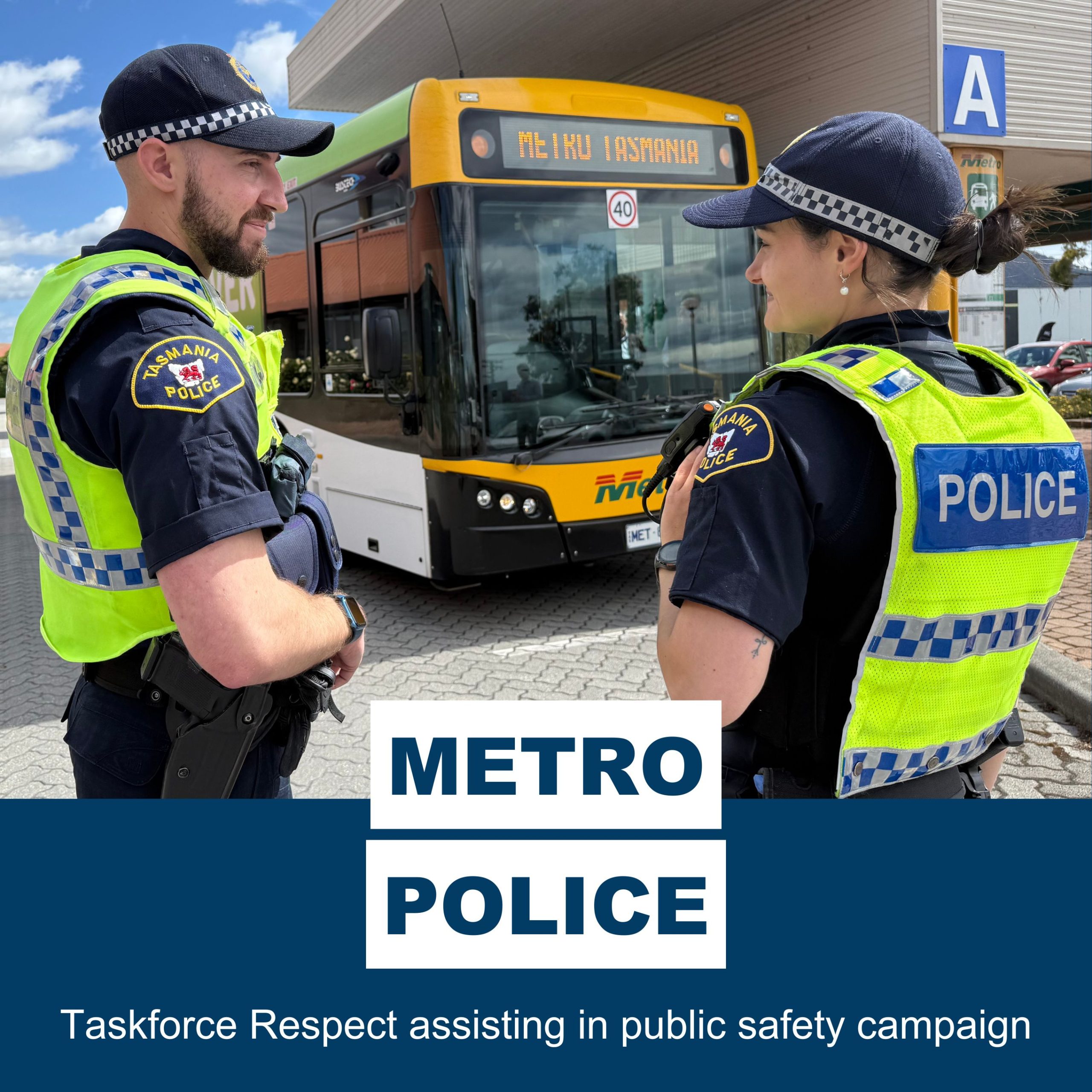 Police build partnership with Metro on public safety - Tasmania Police