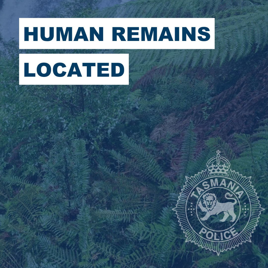 Remains located near Philosopher Falls, Waratah - Tasmania Police