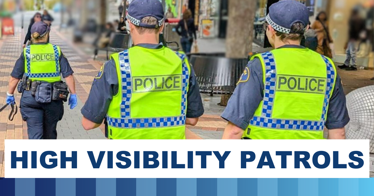 Police conducting increased high visibility patrols in shopping ...