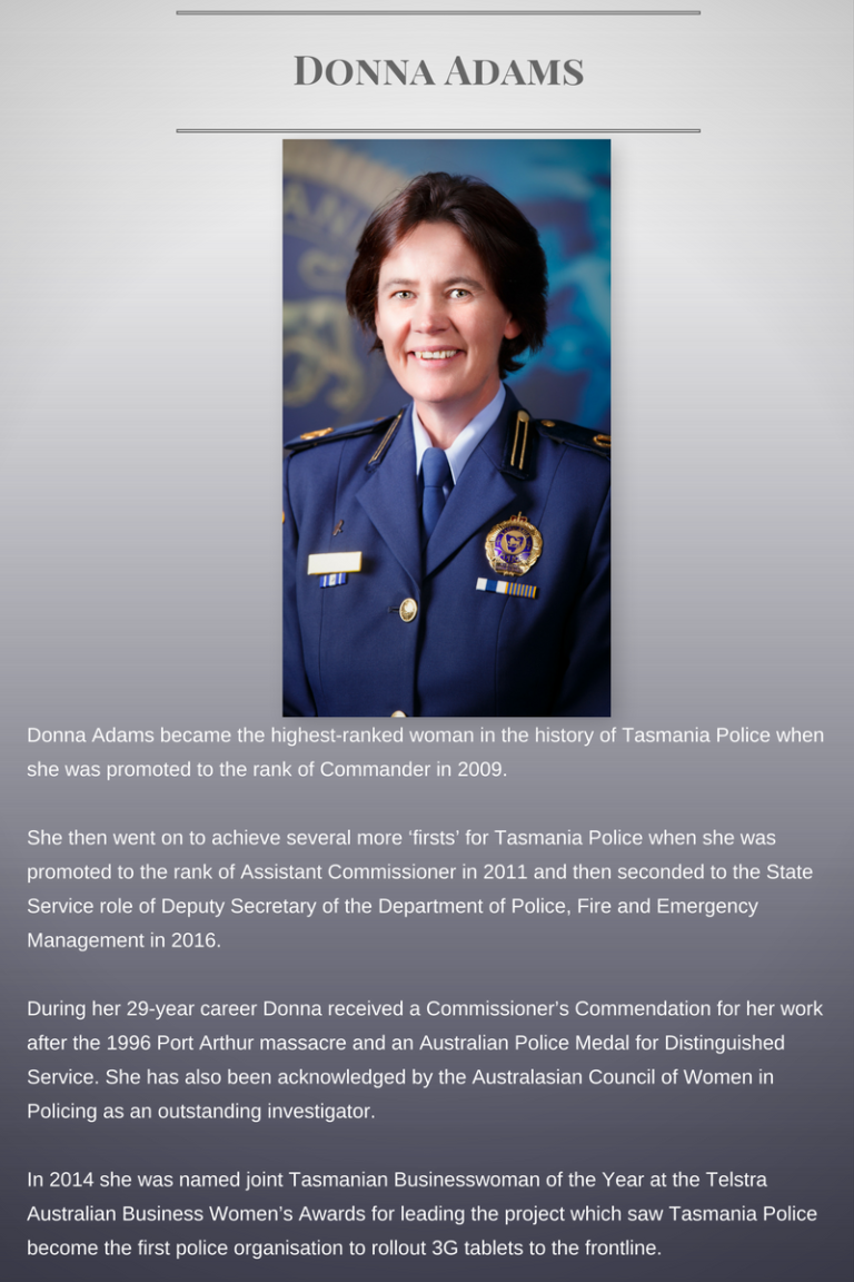 Donna Adams Tasmania Police